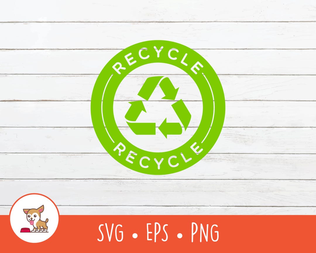 Recycle Label SVG, Recycling Label Clipart, Vector Recycling Sign Cut ...