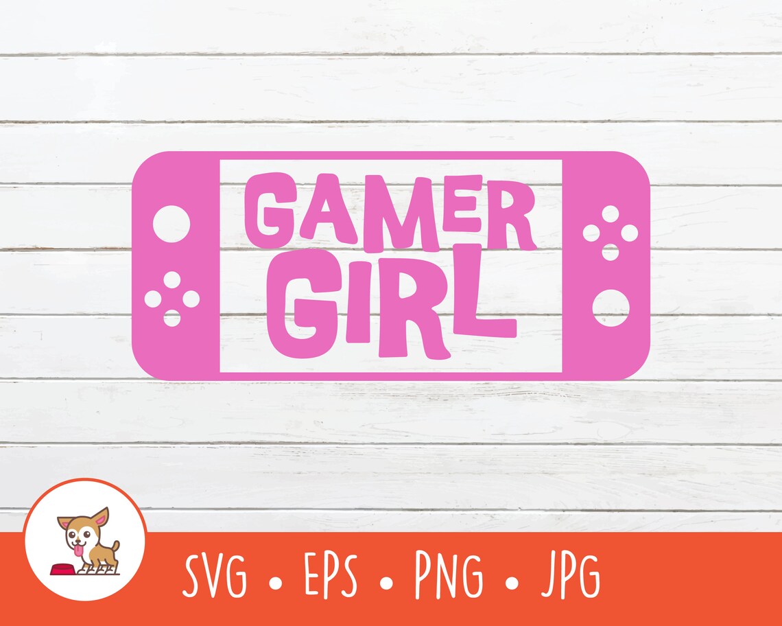 Gamer Girl SVG, Gamer Girl Clipart, Gamer Girl Cut File for Cricut, PNG ...