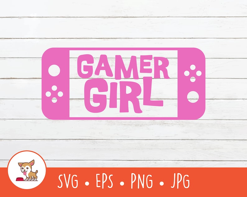 Gamer Girl SVG Gamer Girl Clipart Gamer Girl Cut File for - Etsy