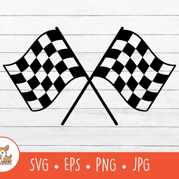 Checkered Flag Svg - Etsy