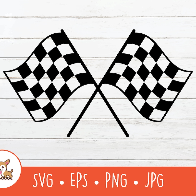 Checkered Flag Svg - Etsy