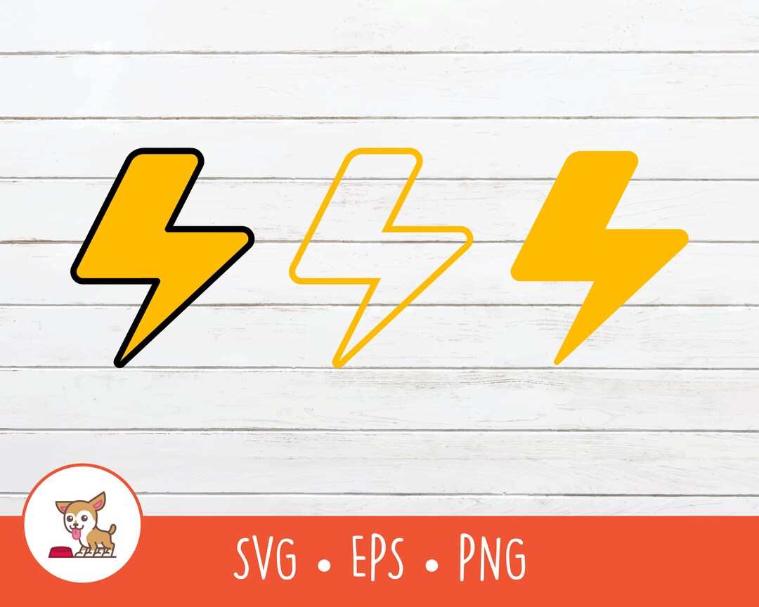 Lightning Bolt Clipart, Thunder SVG, Vector Lightning Bolt Cut File for ...