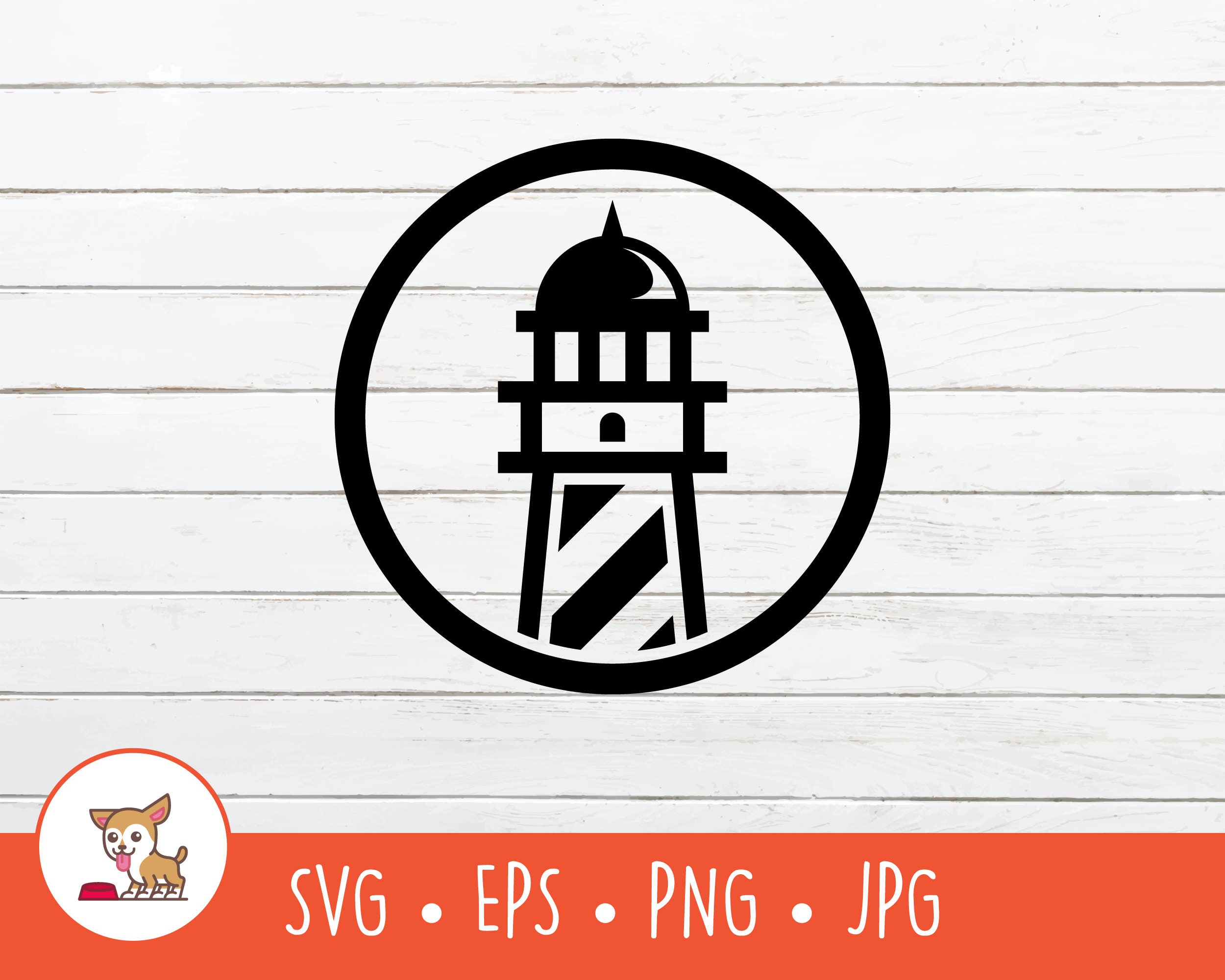 Lighthouse Logo SVG, Lighthouse Logo Clipart, Vector Lighthouse Logo ...