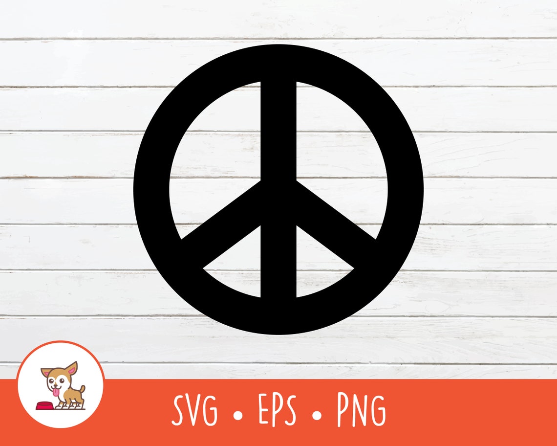 Peace Sign SVG Peace Symbol Clipart Vector Peace Sign Cut - Etsy