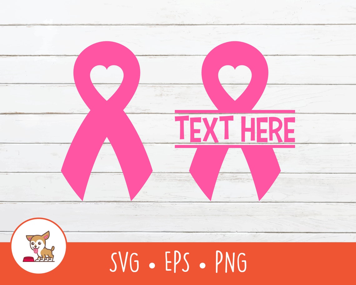 Awareness Ribbon SVG Split Awareness Ribbon Name Frame - Etsy