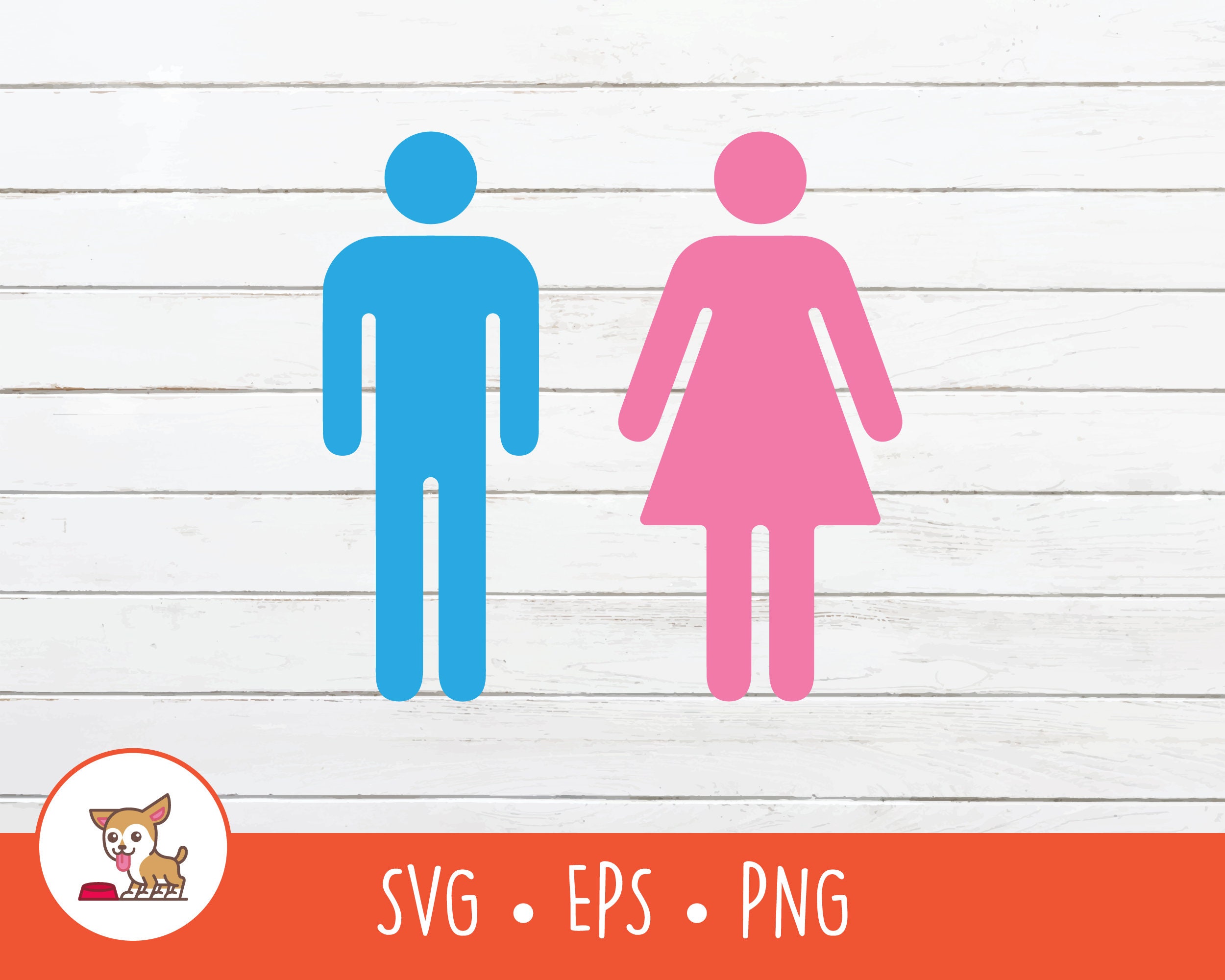 Men and Women Symbol SVG, Male and Female Clipart, Vector Men and Women ...