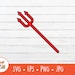 Devil's Pitchfork Clipart, Vector Devil's Fork SVG, Devil's Pitchfork ...