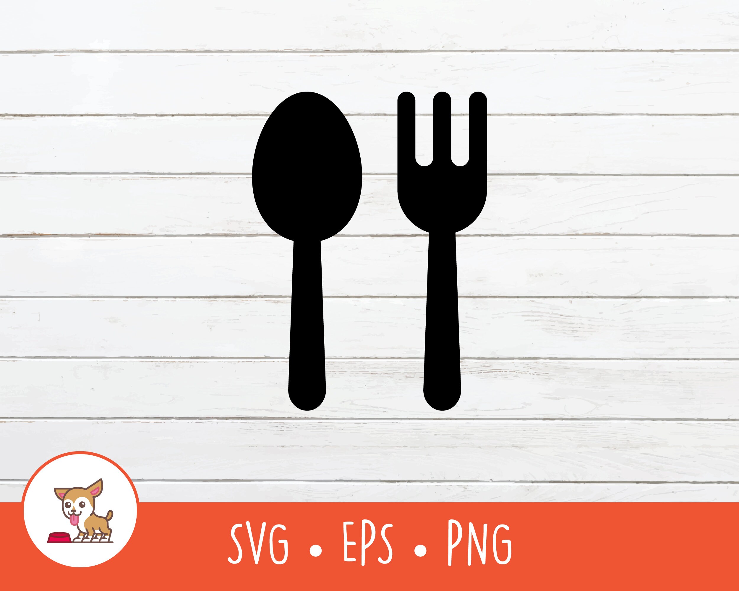 Spoon and Fork SVG, Spoon and Fork Clipart, Vector Fork and Spoon Cut ...