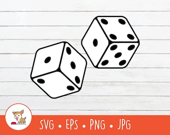 Dice Svg, Dice Vector, Dice Cricut, Dice Png, Dice Clipart, Casino Svg ...