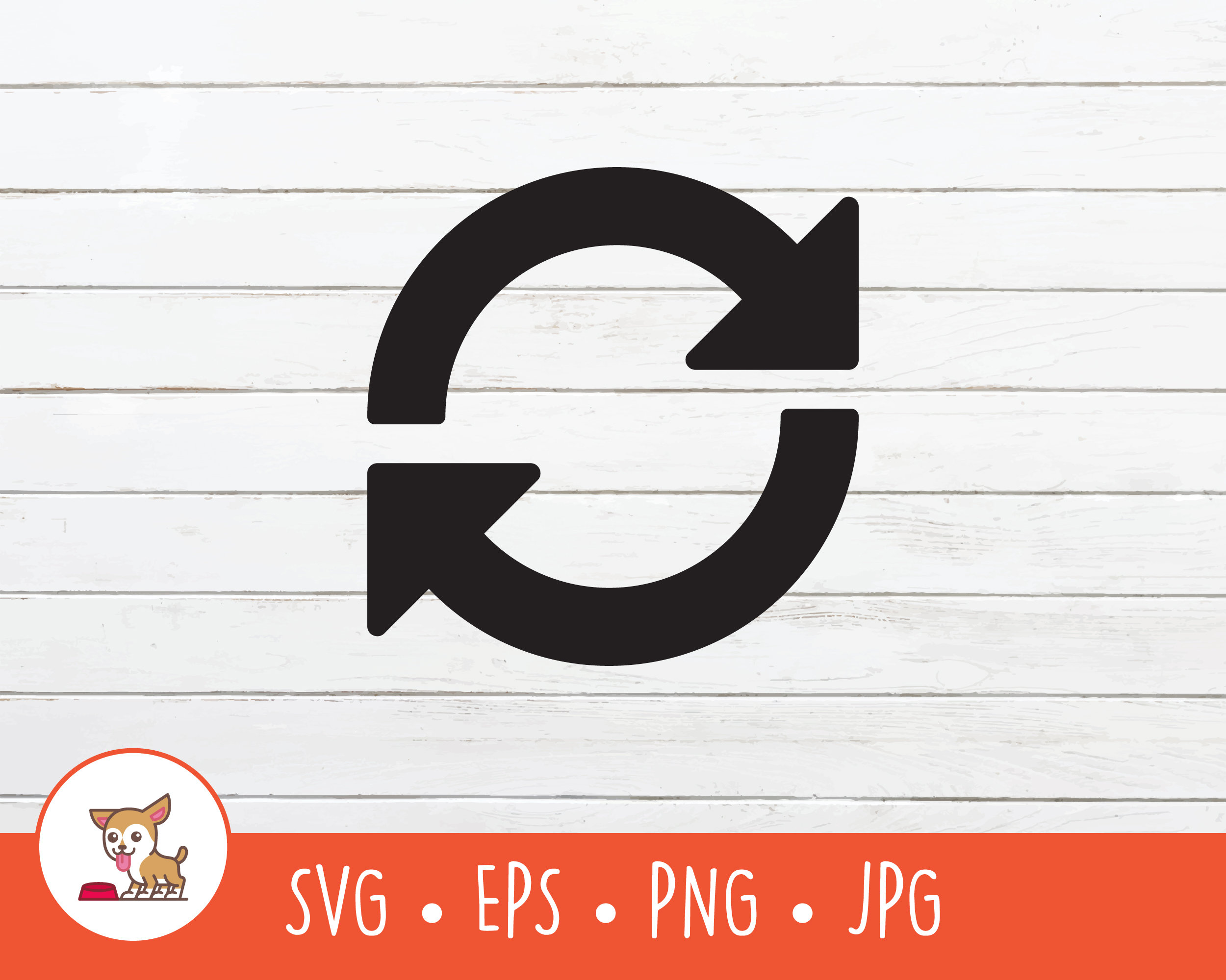 Refresh SVG, Refresh Clipart, Vector Refresh Icon Cut File for Cricut ...