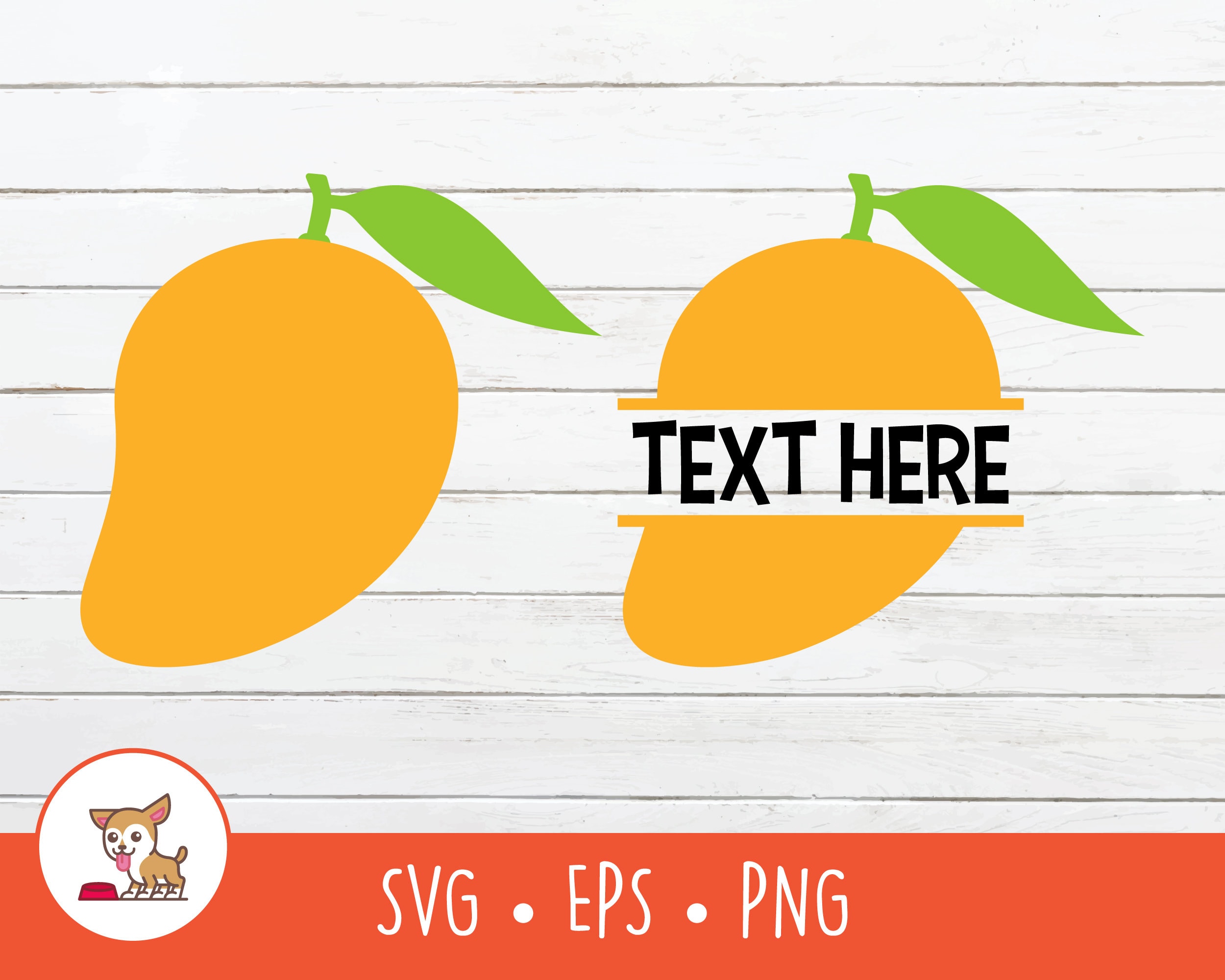Mango SVG, Split Mango Name Frame, Vector Mango Clipart, Mango Cut File ...