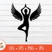 Tree Position With Wings SVG, Tree Pose Clipart, Vector Yoga Cut File ...