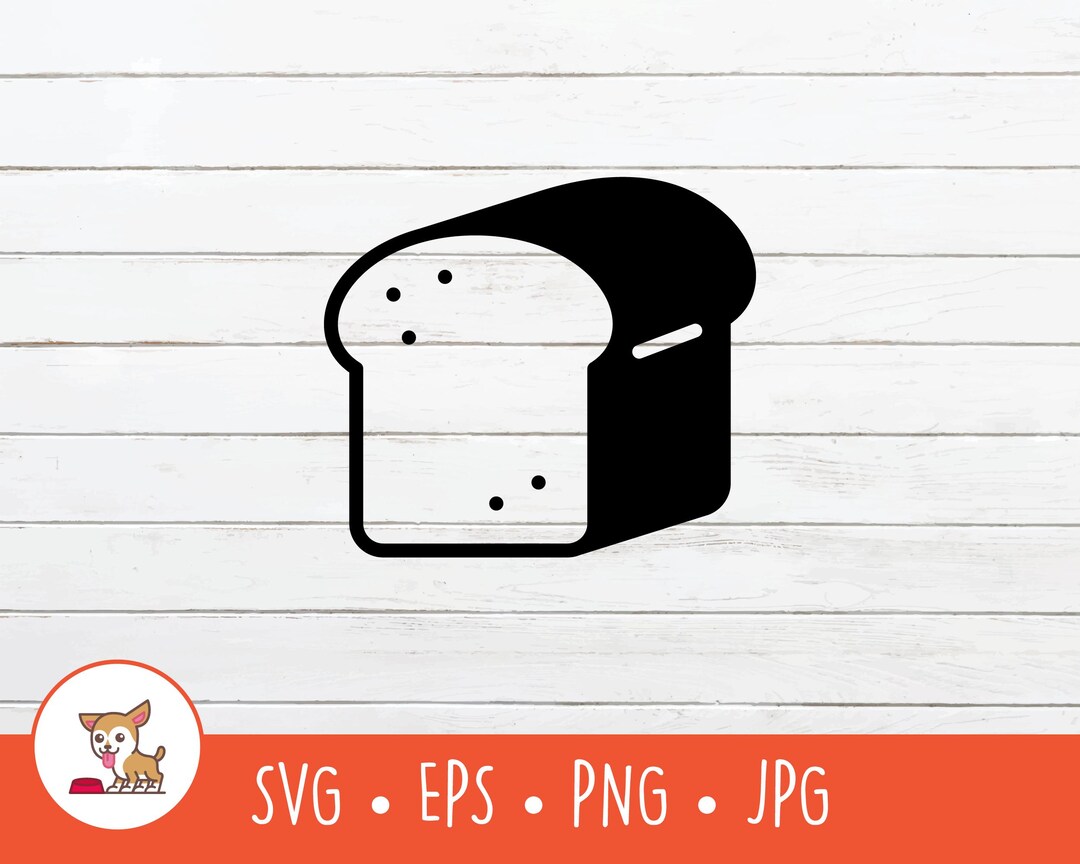 Bread SVG, Bread Loaf Clipart, Vector Loaf of Bread Cut File for Cricut ...