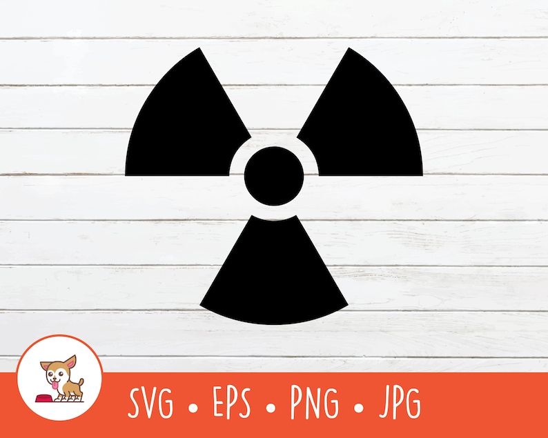Radiation Symbol SVG, Radioactive Symbol Clipart, Vector Radioactive ...