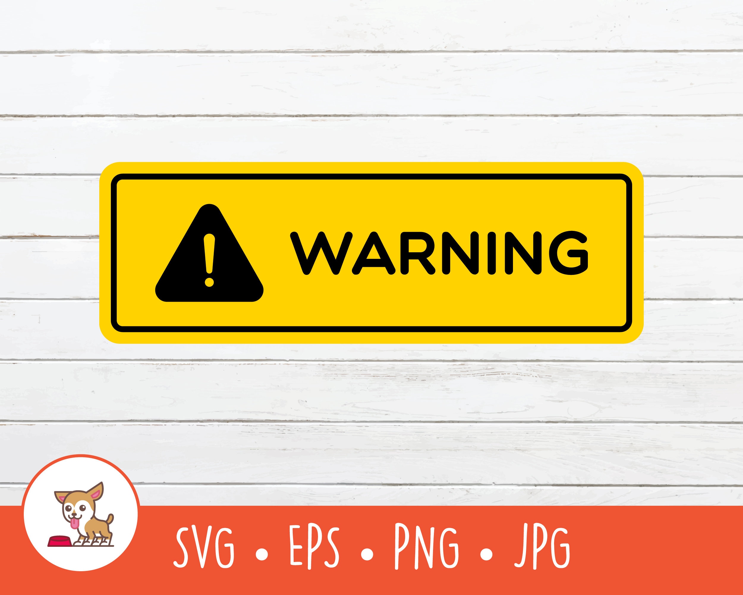 Warning Sign SVG, Warning Sign Clipart, Vector Warning Sign Cut File ...