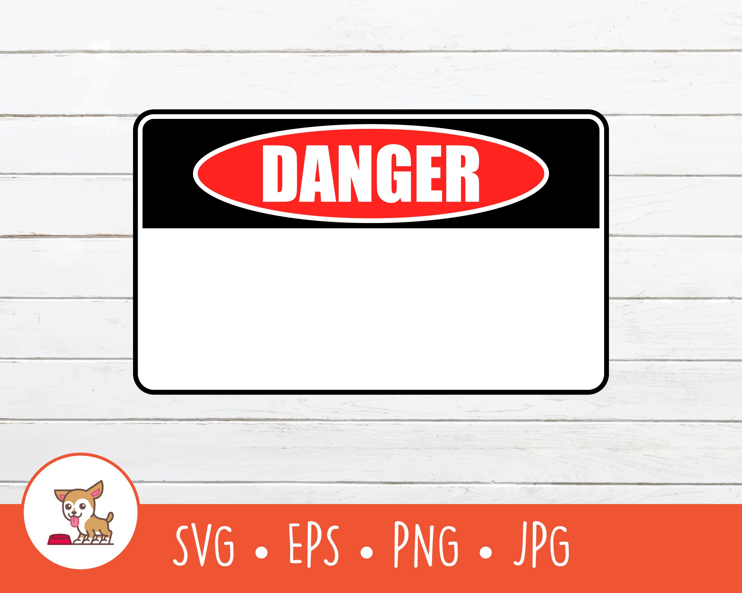 Danger Sign SVG, Vector Danger Sign Clipart, Blank Danger Sign Cut File ...