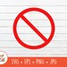 Blank Stop Sign SVG, Stop Sign Clipart, Vector Traffic Sign Cut File ...