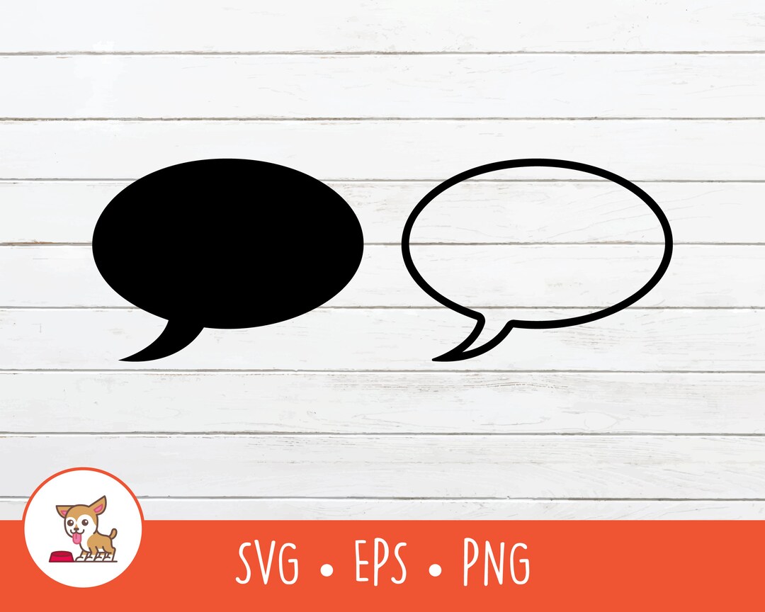Speech Bubble SVG, Speech Bubble Clipart, Vector Text Bubble Cut File ...