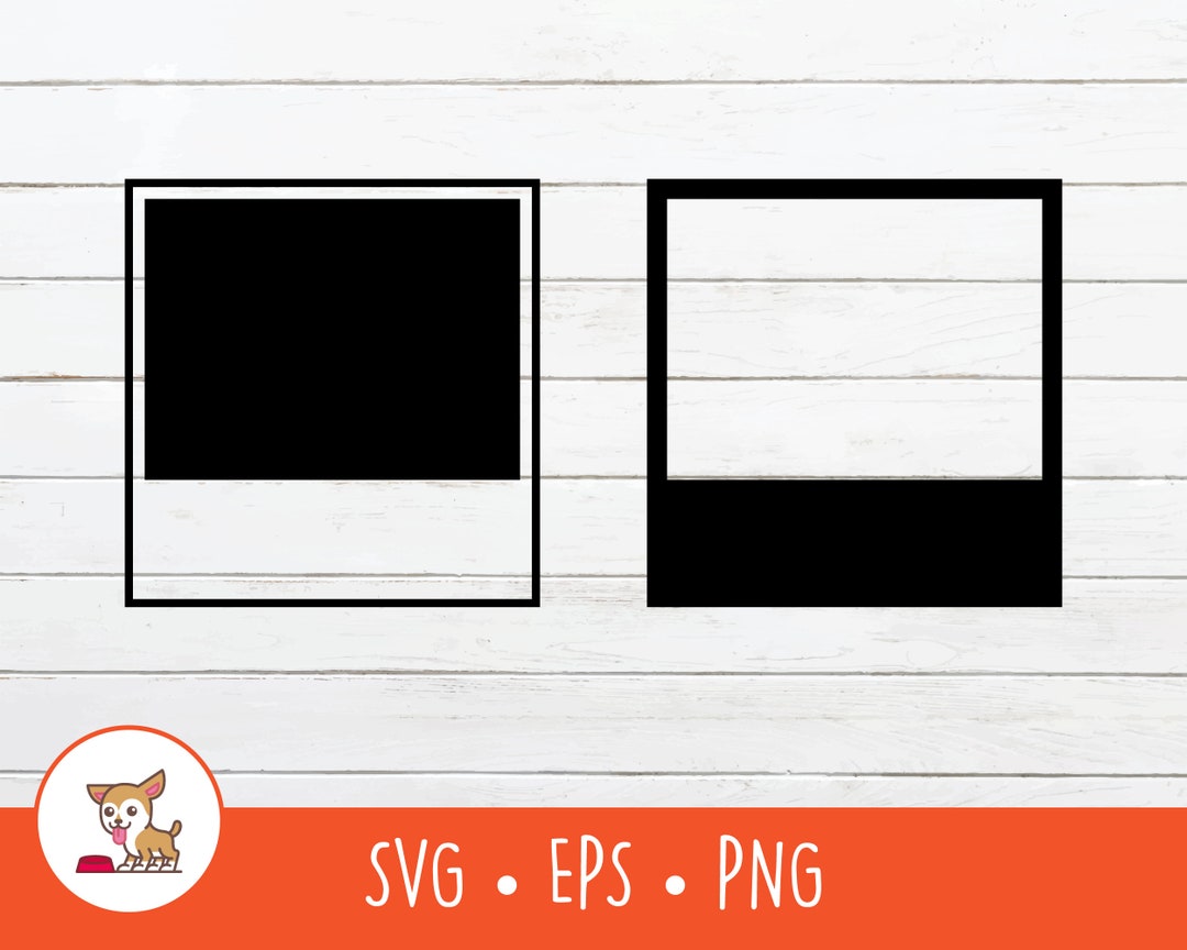 Retro Photo Frame SVG, Picture Frame Clipart, Vector Instant Photo ...