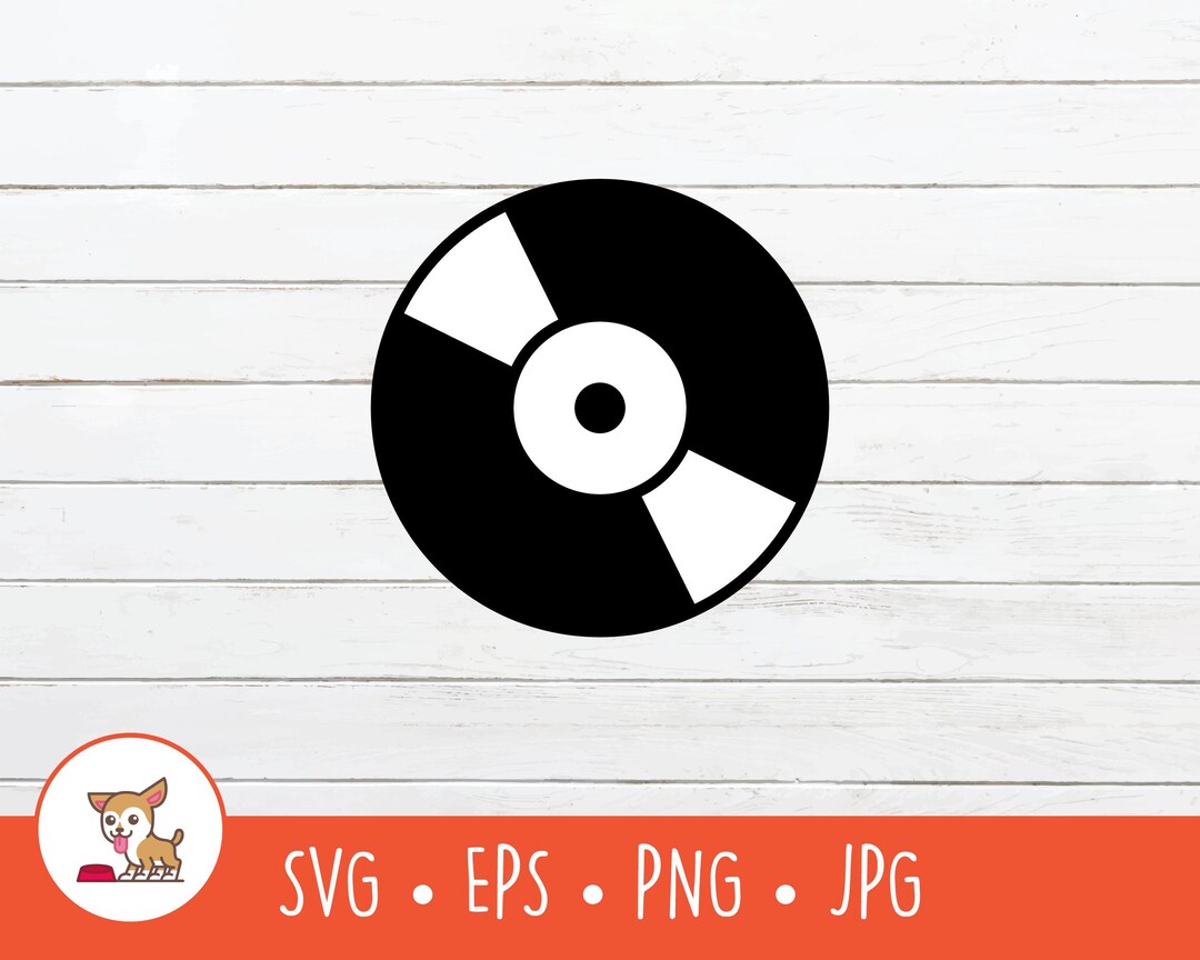 Vinyl Record SVG, Vinyl Record Clipart, Vector Vinyl Record Cut File ...