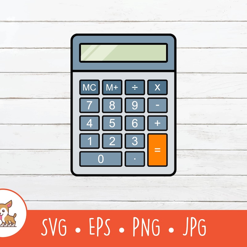 Calculator Svg - Etsy