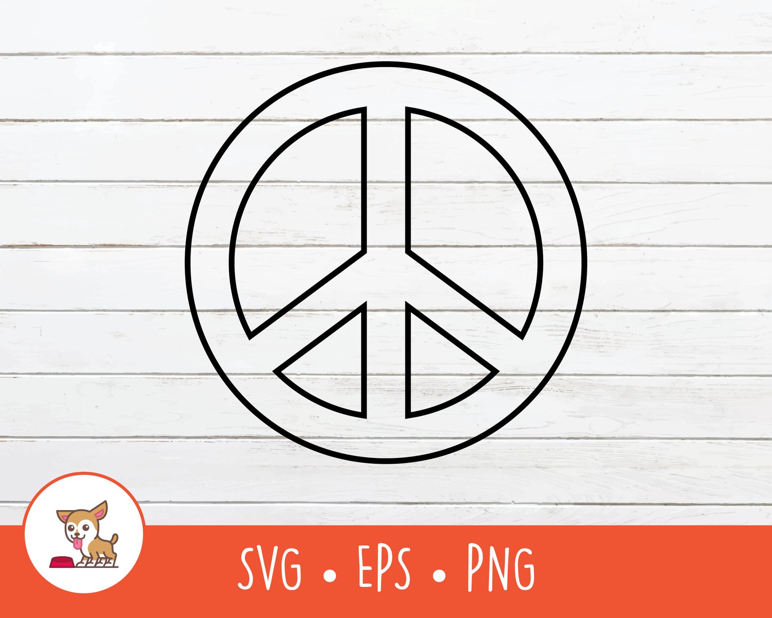 Peace Sign SVG, Peace Symbol Clipart, Vector Peace Sign Cut File for ...