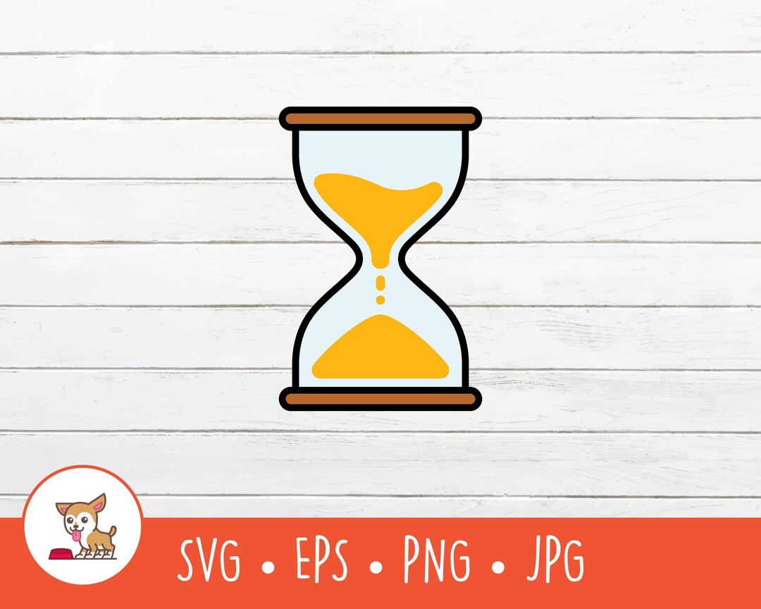 Cartoon Hourglass Clipart, Hourglass SVG, Vector Hourglass Cut File for ...