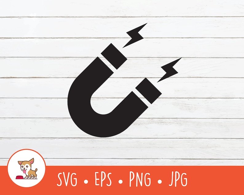 Magnet SVG, Magnet Clipart, Vector Magnet Cut File for Cricut, PNG, EPS ...