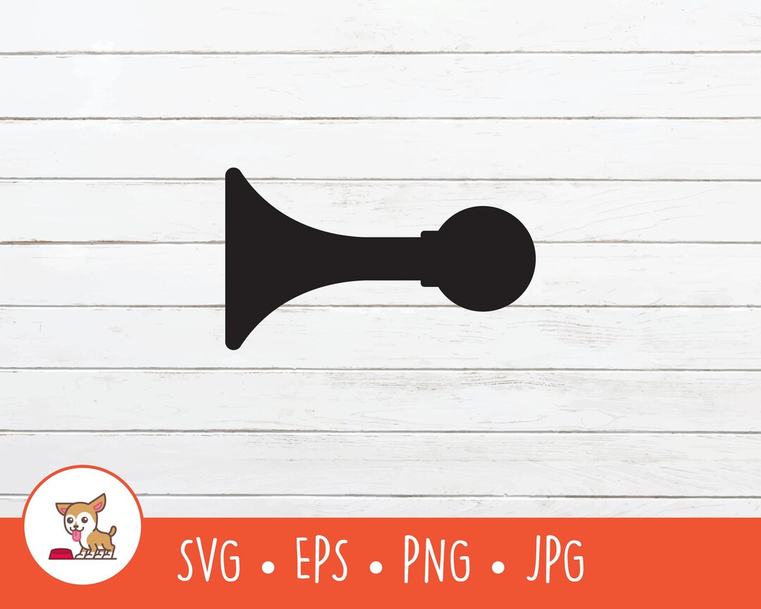 Klaxon SVG, Honking Horn Clipart, Vector Honk-honk Horn Cut File for ...