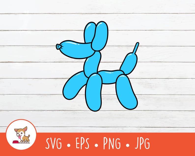Balloon Dog Clipart, Balloon Dog SVG, Vector Balloon Dog Cut File for ...