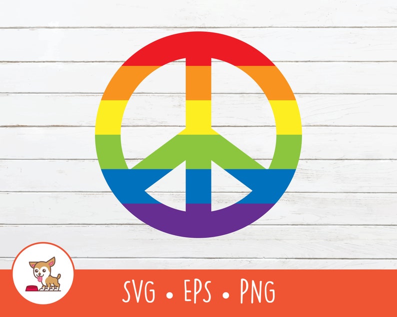Peace Sign SVG, Peace Symbol Clipart, Vector Peace Sign Cut File for ...