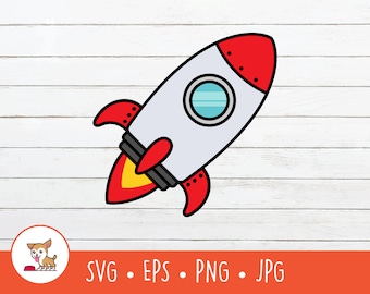 Rocketship PNG Digital Download Clip Art - Etsy