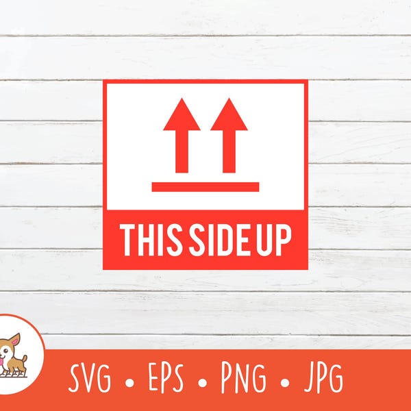 This Side up Stickers - Etsy