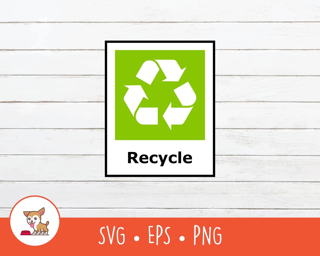Recycle Label SVG, Recycle Label Clipart, Vector Recycle Sign Cut File ...