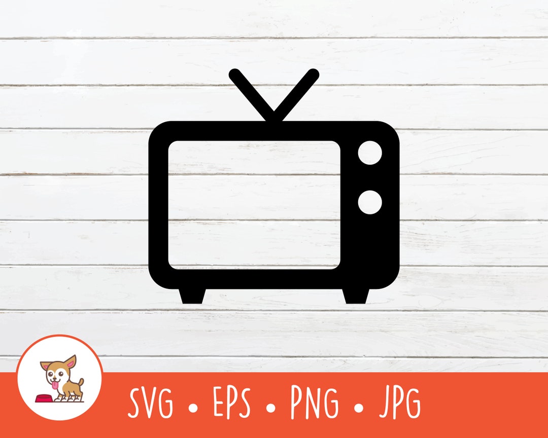 Vintage Television SVG, Television Clipart, Television Icon Cut File ...