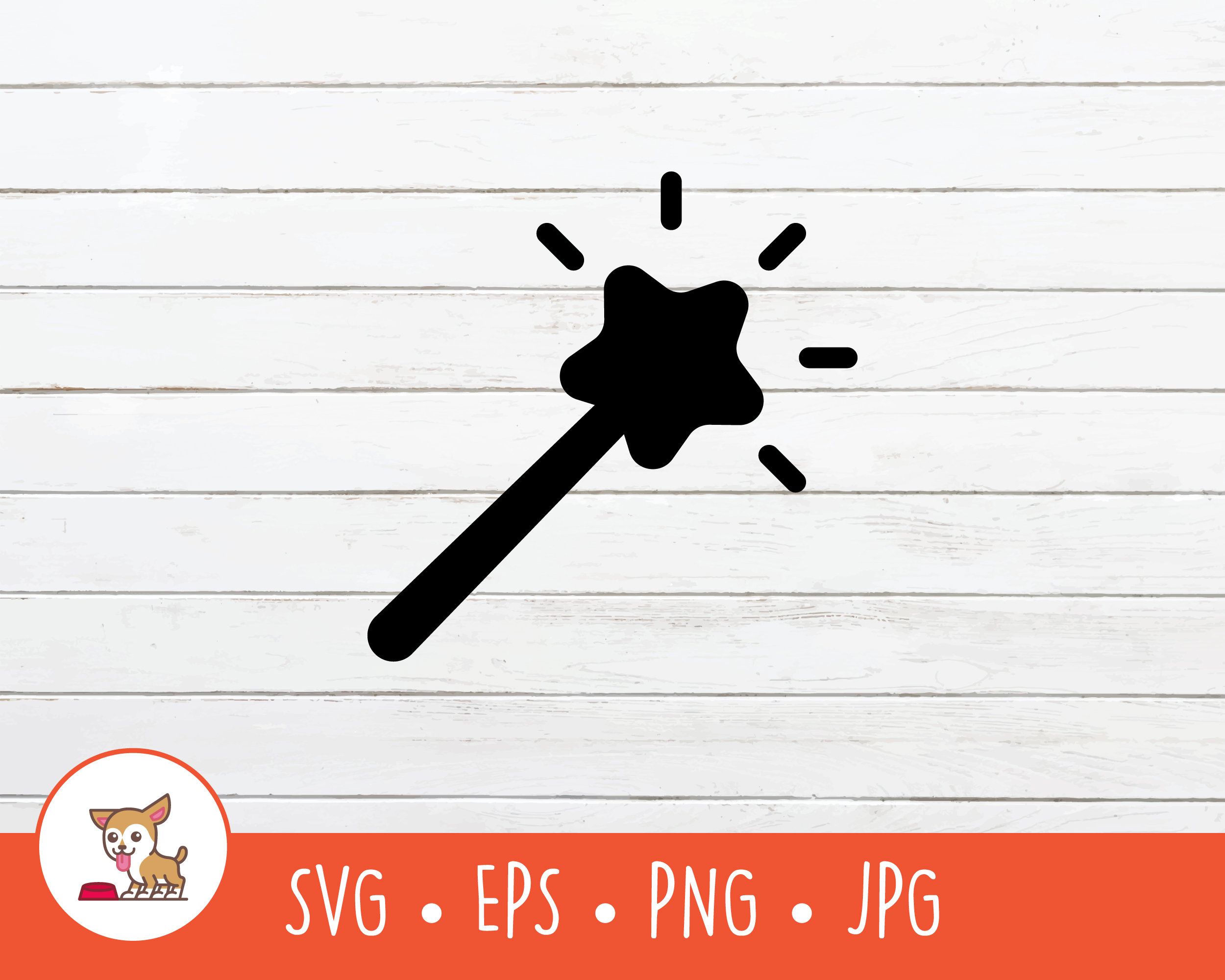Magic Wand SVG, Magic Wand Clipart, Vector Magic Wand Icon Cut File for ...