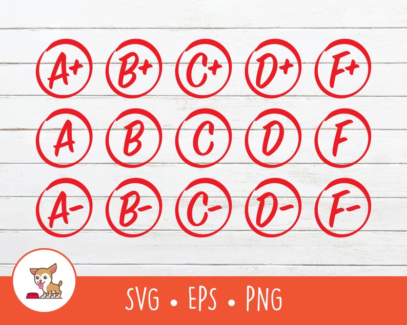 Grade Marks SVG Vector Grade Score Clipart Test Scores Cut - Etsy
