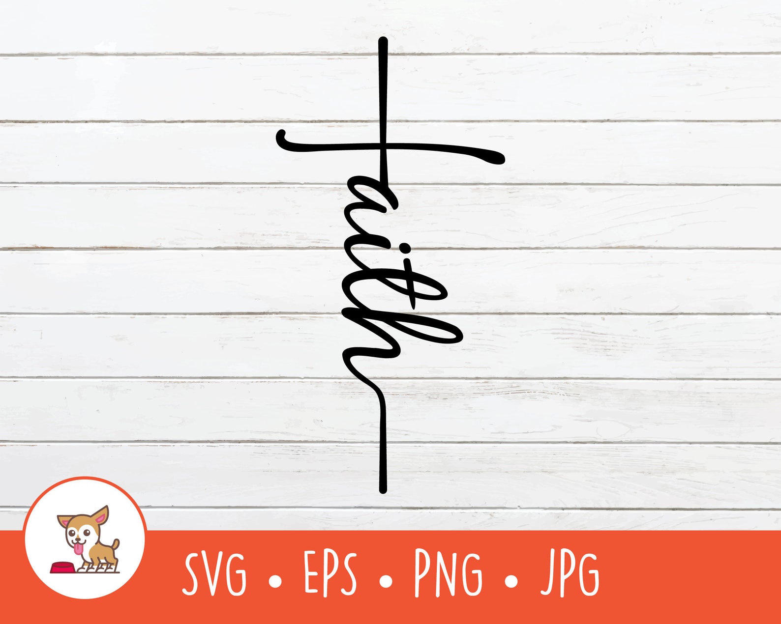 Faith Cross SVG Cross Clipart Faith Cut File for Cricut - Etsy