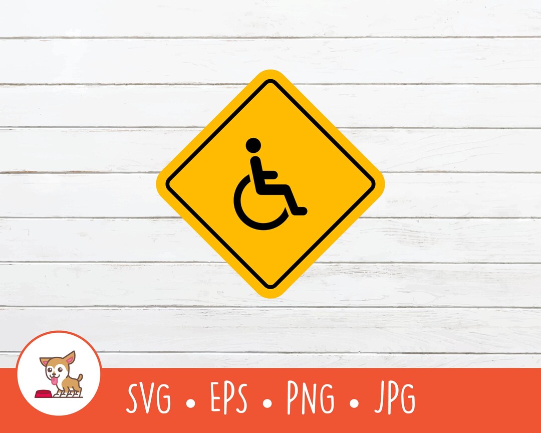 Handicap Sign SVG, Disabled Sign Clipart, Vector Wheelchair Sign Cut ...