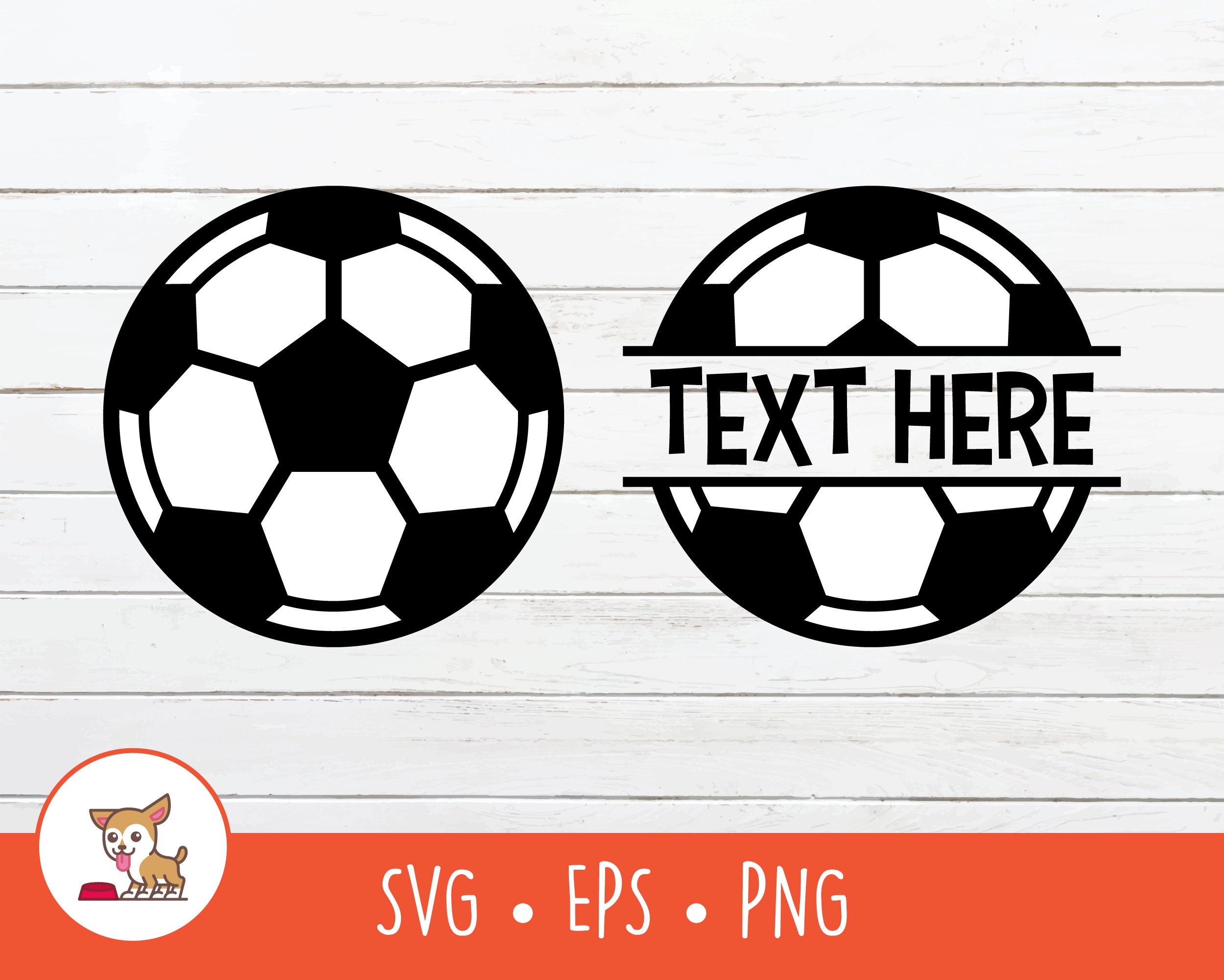 Soccer SVG, Split Soccer Name Frame, Soccer Ball Clipart, Vector Soccer ...