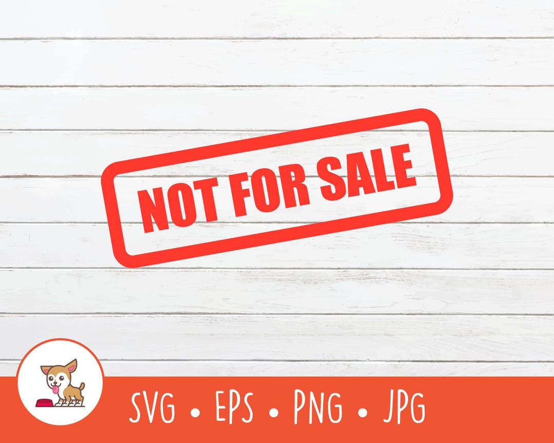 Not for Sale SVG, Not for Sale Label Clipart, Vector Not for Sale Sign ...