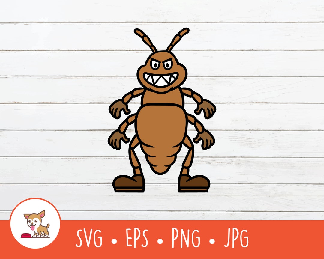 Lice SVG, Cartoon Insect Clipart, Vector Bug Cut File for Cricut, PNG, EPS, Instant Digital ...