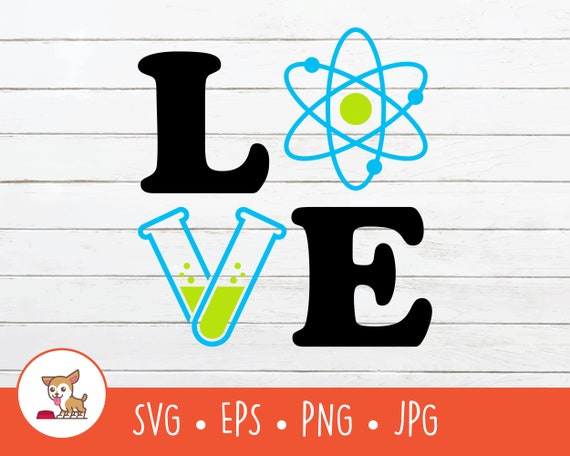 Love SVG Vector Science Clipart Love Science Cut File for - Etsy