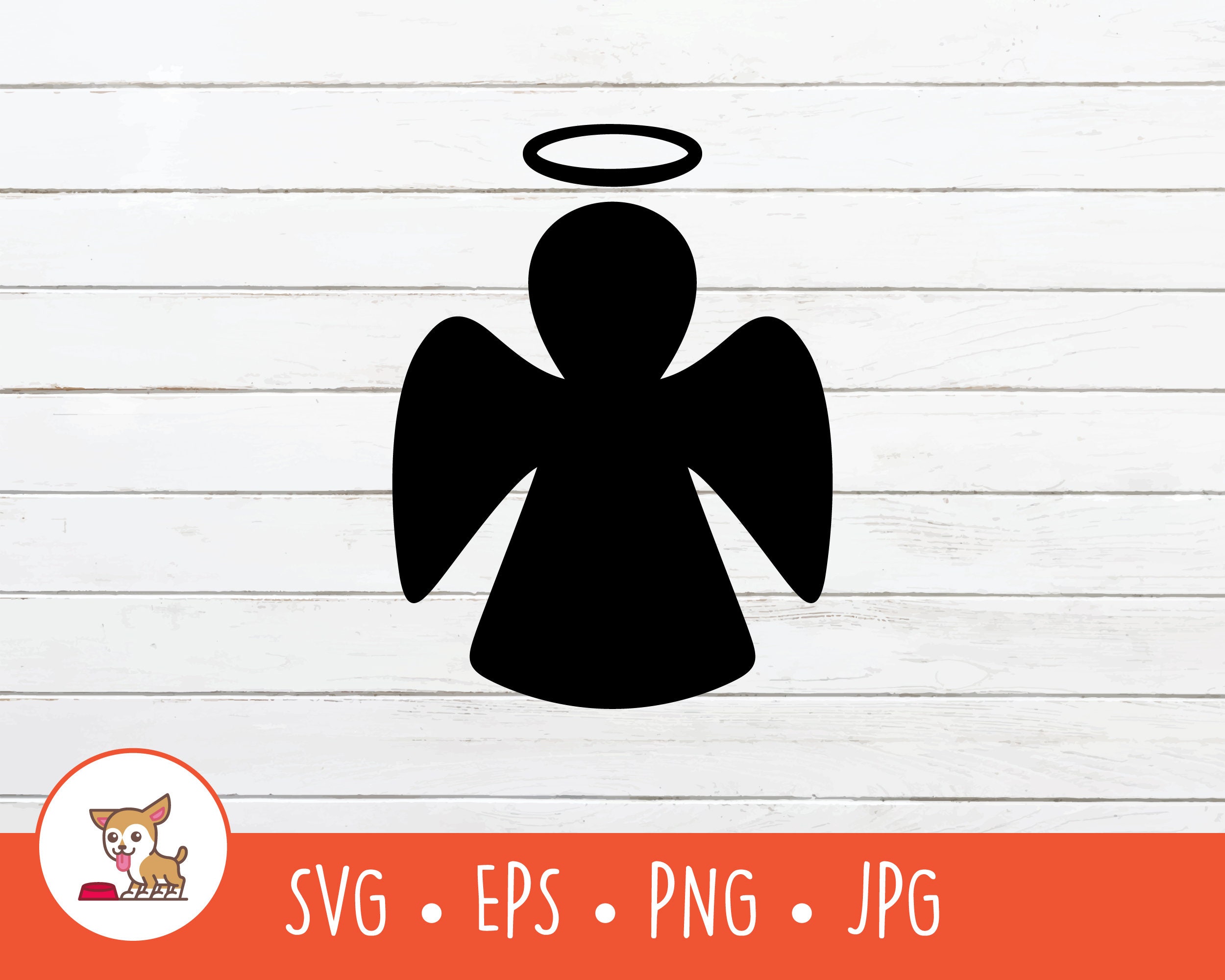 Angel SVG, Angel Clipart, Christmas Angel Cut File for Cricut, PNG, EPS ...