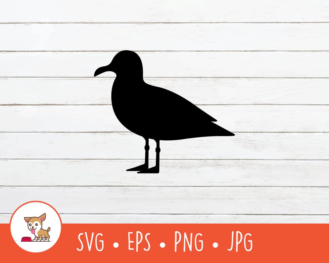 Seagull SVG, Seagull Clipart, Vector Seagull Cut File for Cricut ...