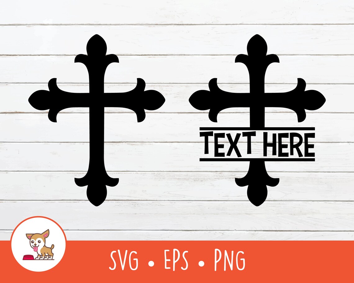 Cross SVG, Vector Gothic Cross Clipart, Christian Cross Cut File for ...