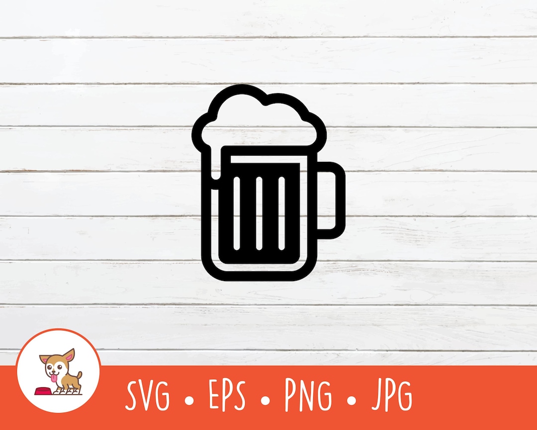 Beer SVG, Beer Clipart, Vector Beer Cut File for Cricut, PNG, EPS ...