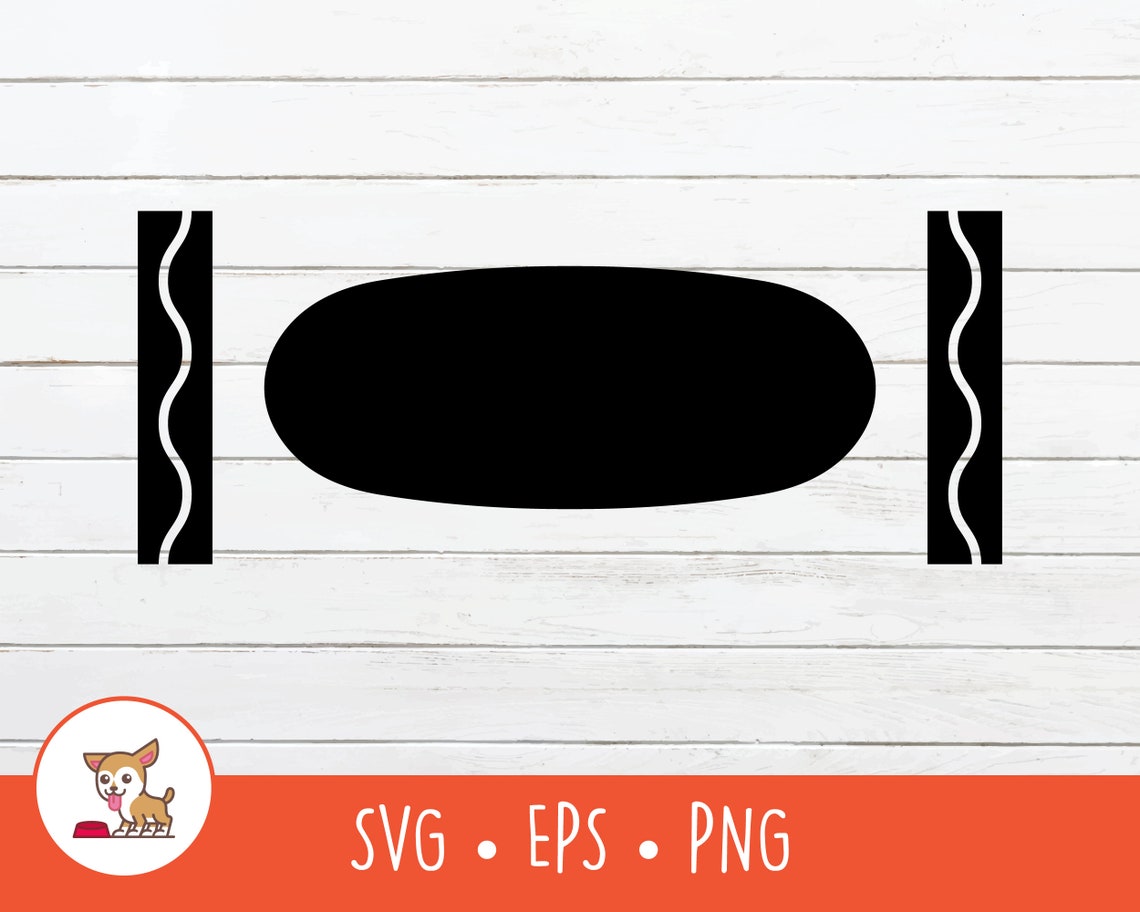 Crayon SVG Crayon Name Frame Crayon Wrapper Clipart Vector - Etsy