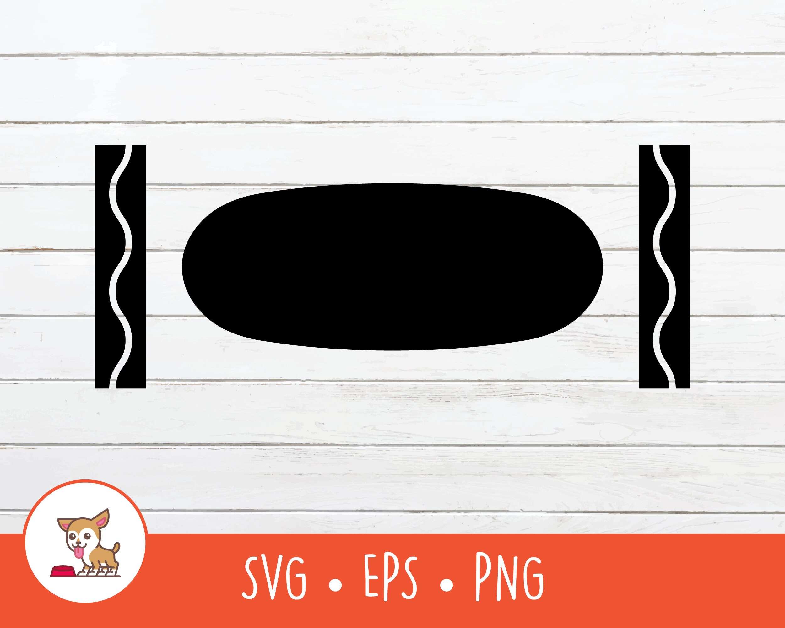 Crayon SVG Crayon Name Frame Crayon Wrapper Clipart Vector - Etsy