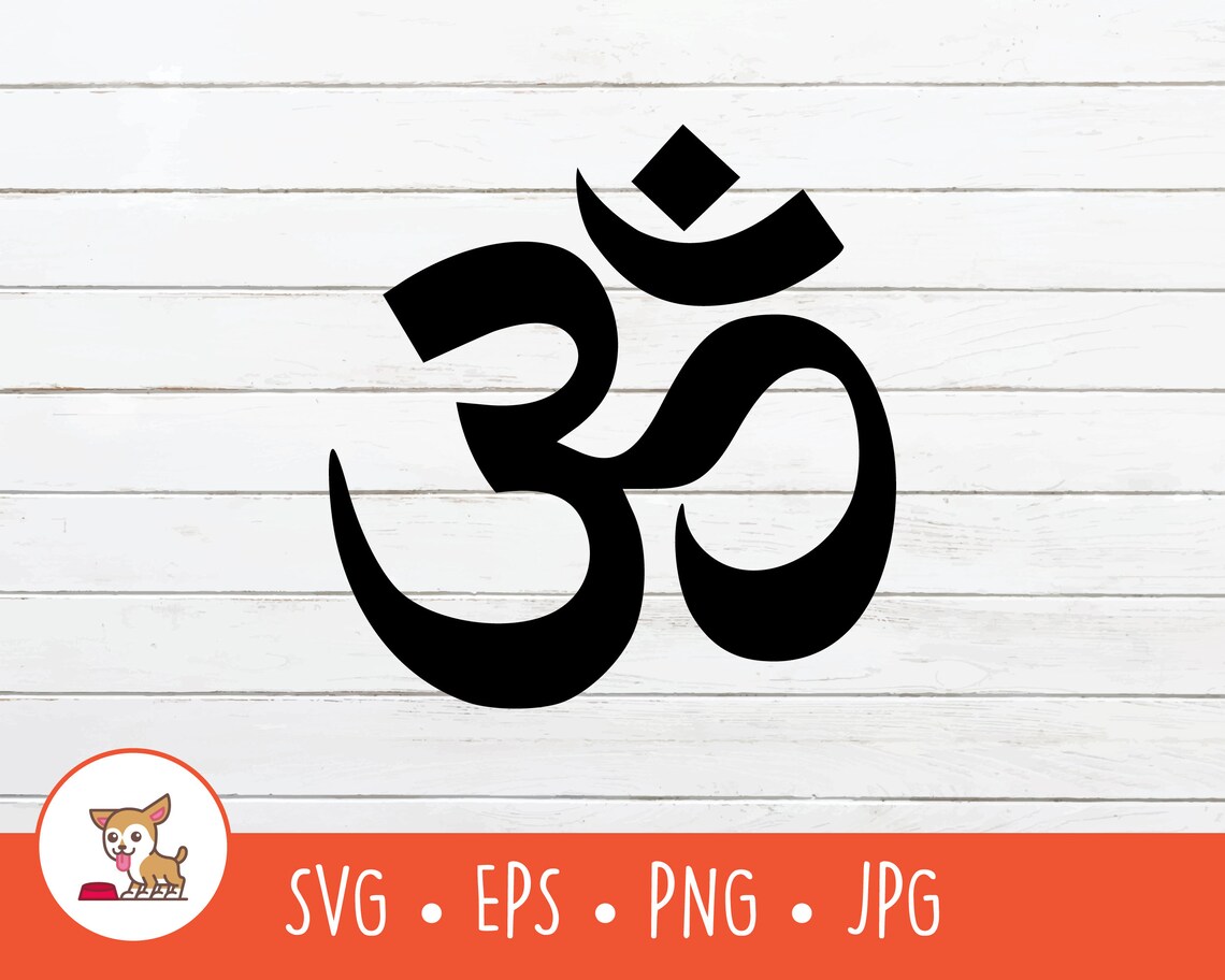 Om Symbol SVG, Vector Om Symbol Clipart, Om Cut File for Cricut, PNG ...